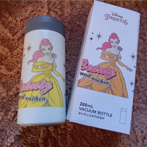 Miniso | Accessories | Minisodisney Princess Belle 26ml Vacuum Sealed Stainless Steel Thermos ...